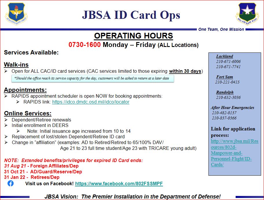 Joint Base San Antonio > Resources > 802d Manpower and Personnel Flight ...